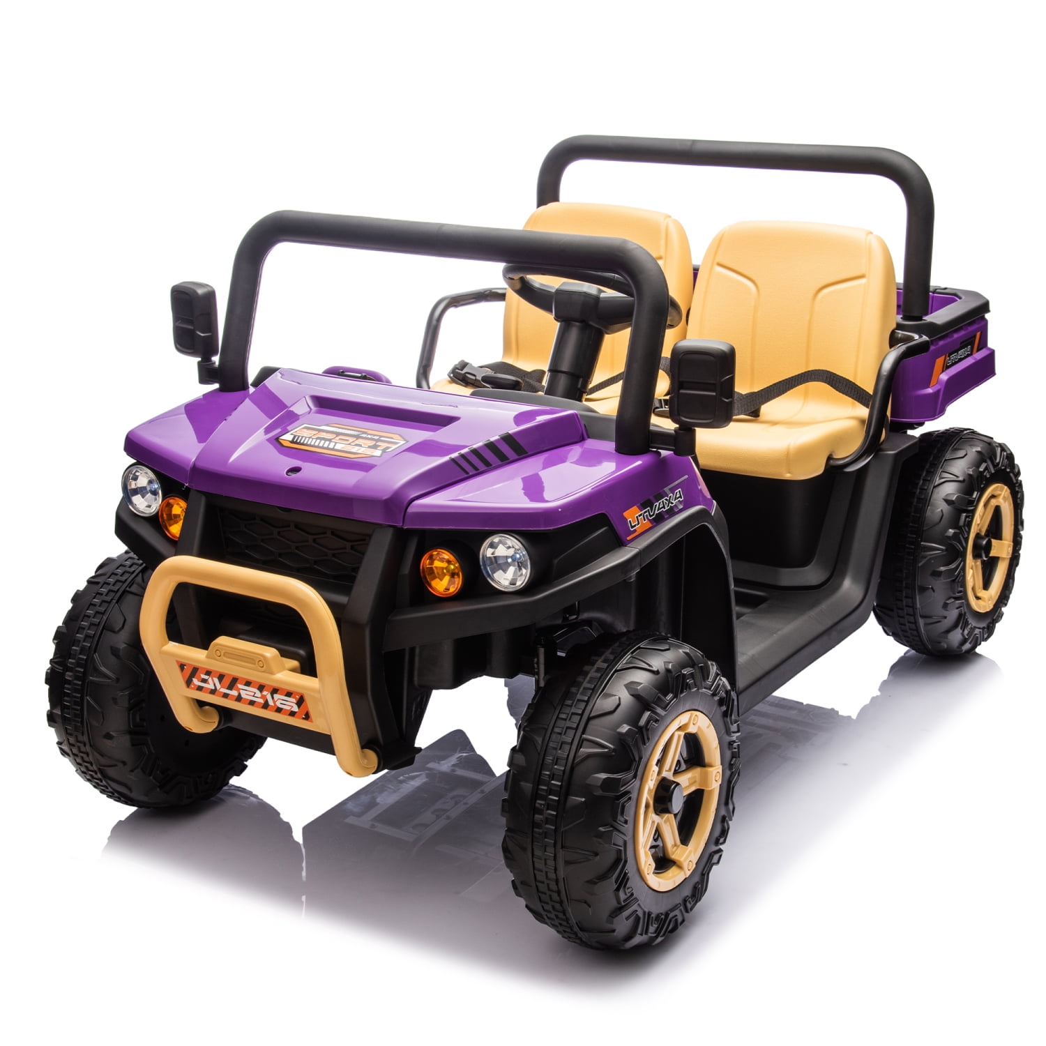 24V XXXL Kids Ride On UTV W/Parents Remote Control Two-seater Automatic ...