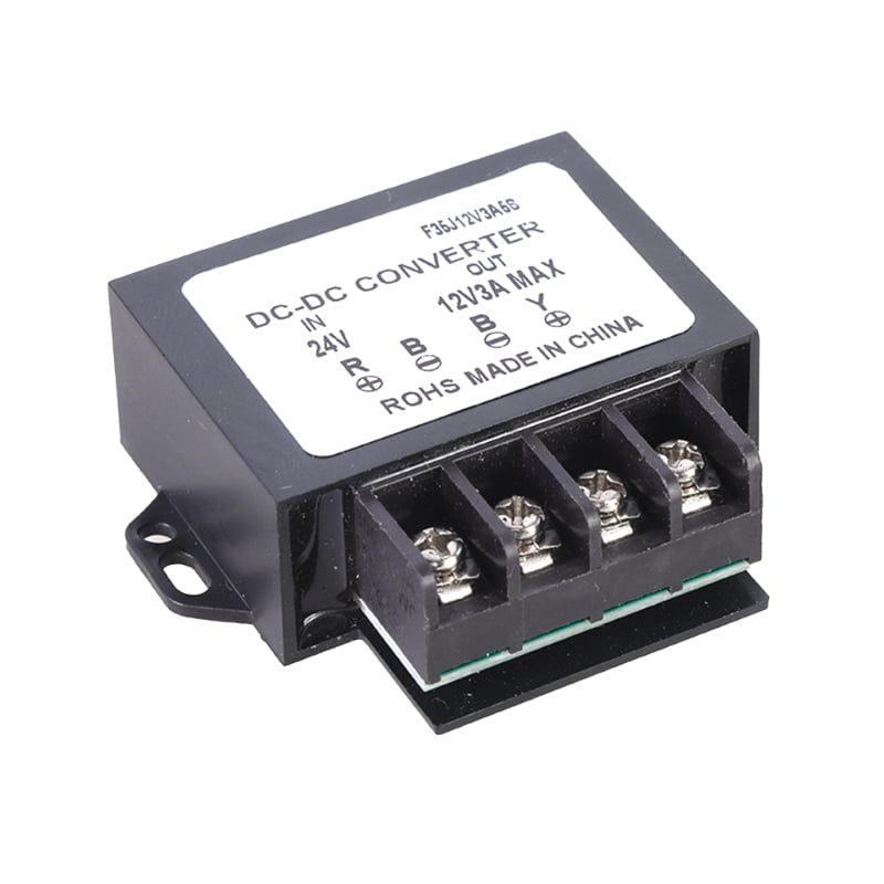 24V to 12V Voltage Converter Power Adapter for Car Speaker and ...