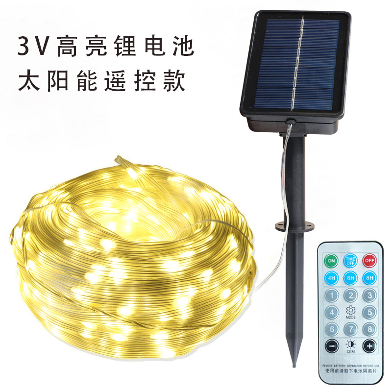 24V waterproof LED solar string lights for garden and street lighting ...