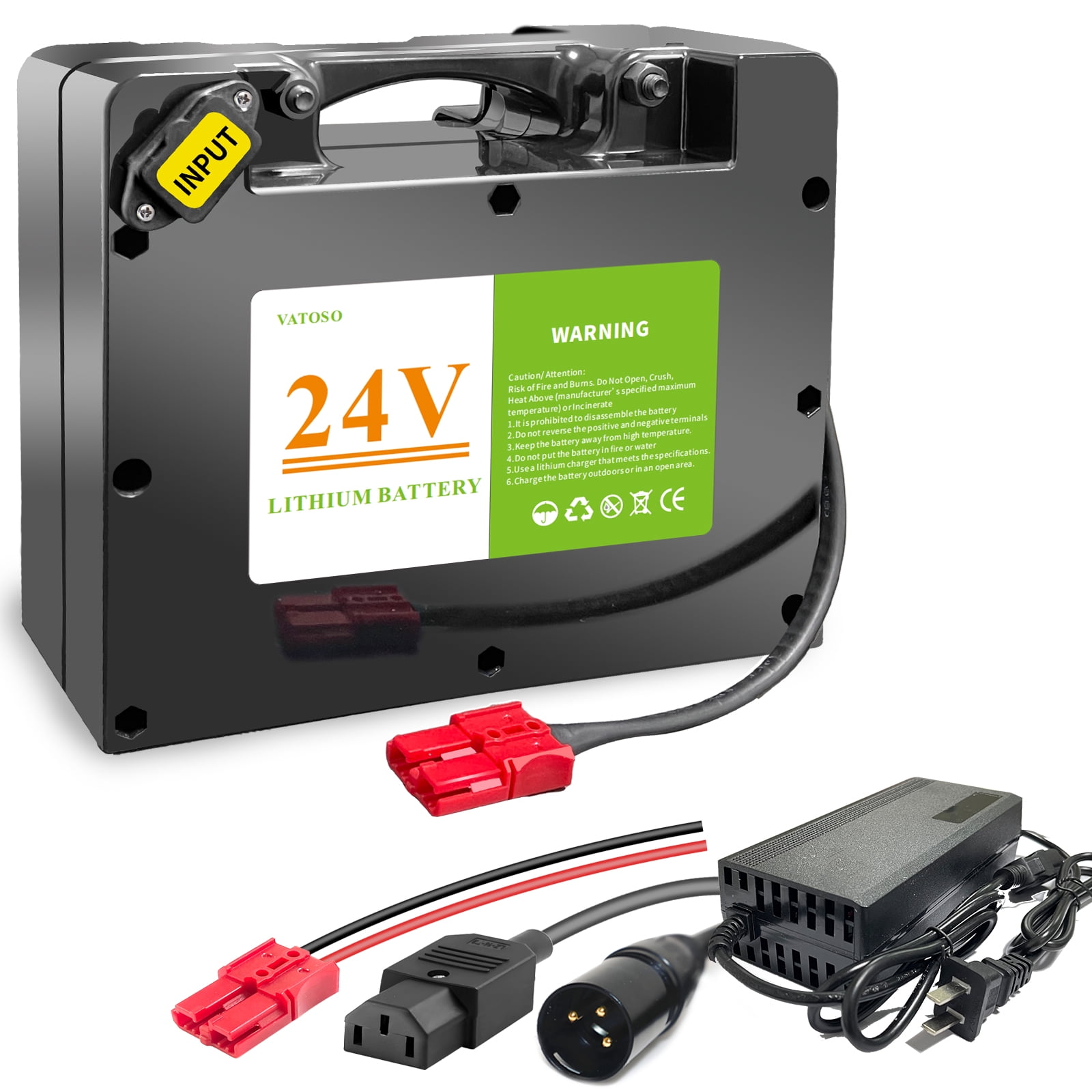 24V12AH Lithium Battery For Electric Wheelchair, Built-in 30A BMS ...