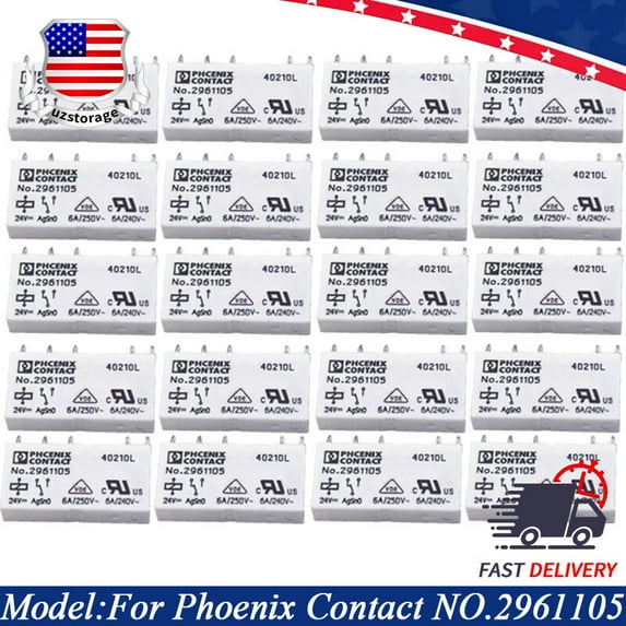 24VDC 6A 250VAC 5-Pin For No.2961105 Phoenix Contact Power Relay (Pack ...