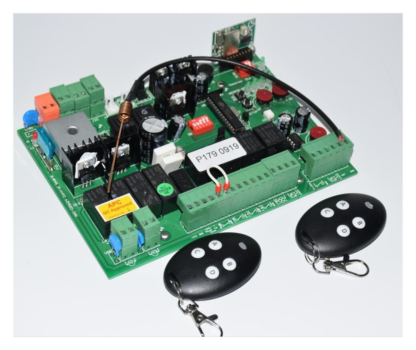 24VDC Automatic Double Arms Swing Gate Opener Control Panel PCB Circuit ...