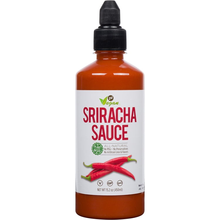 24Vegan Sriracha Sauce - Plant Based - All Natural - No additives - No ...