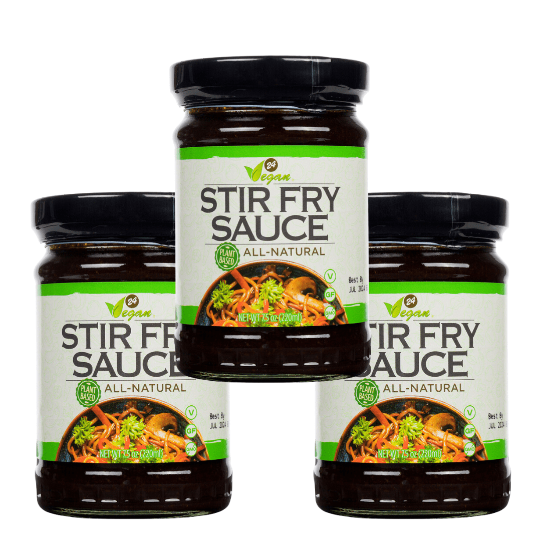 24Vegan Stir Fry Sauce - Vegan - All Natural - Non GMO - No MSG - 7.5oz ...