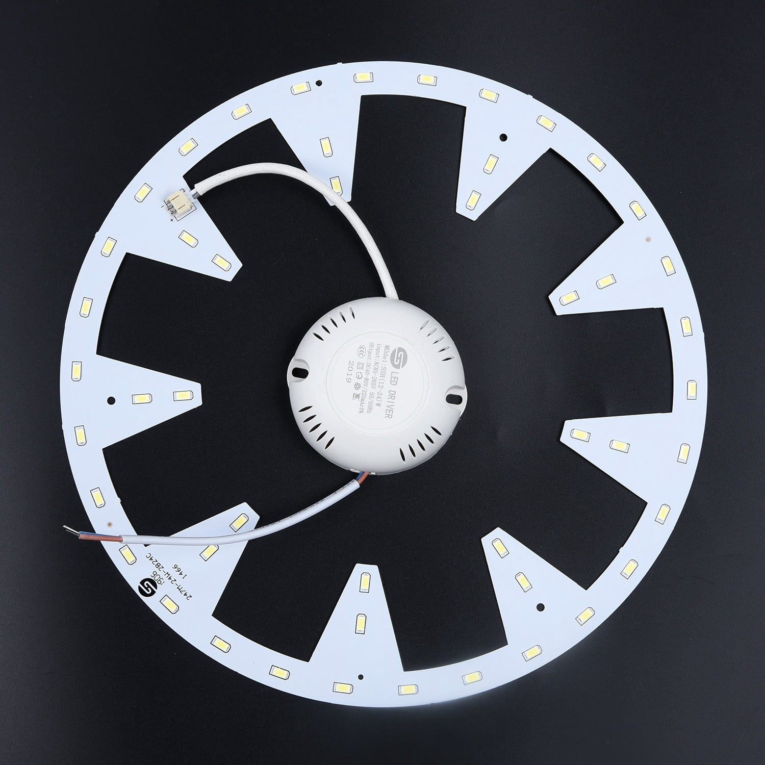 24W Circle Shaped 5730 LED Panel Ceiling Light Fixtures Board Lamp ...