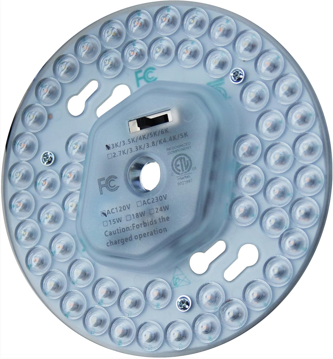 24W Dimmable Led Ceiling Fan Flush Mount Light Engine Retrofit Kit ...