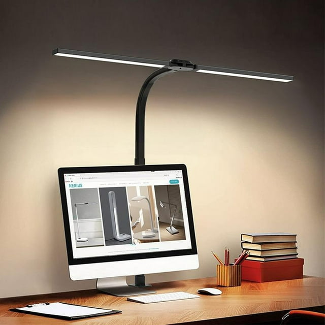 24W Double Head LED Desk Lamp, Kvago 10 Color Modes and Dimmable ...