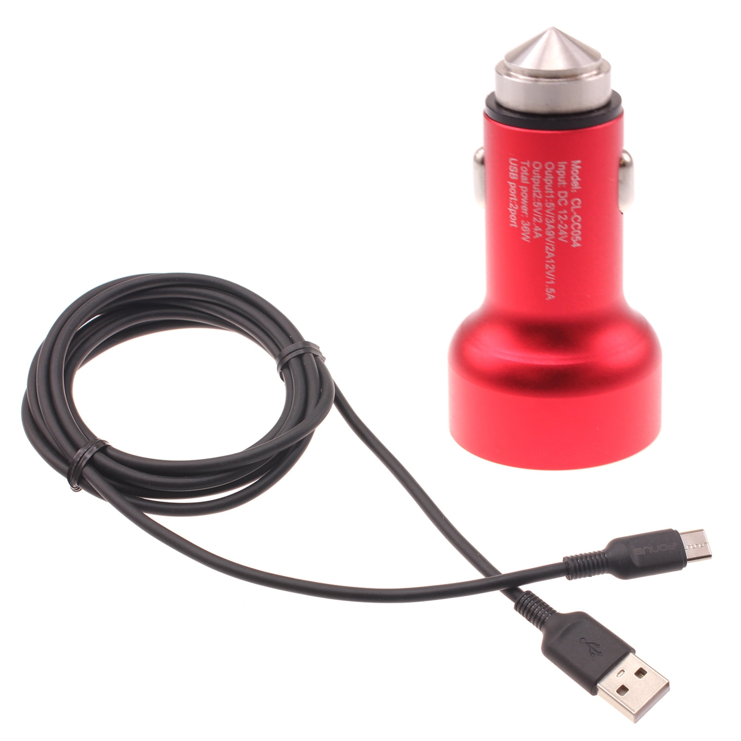 24W Fast Car Charger for Samsung Galaxy A13 5G/A12 5G/A03s Phones - 2 ...