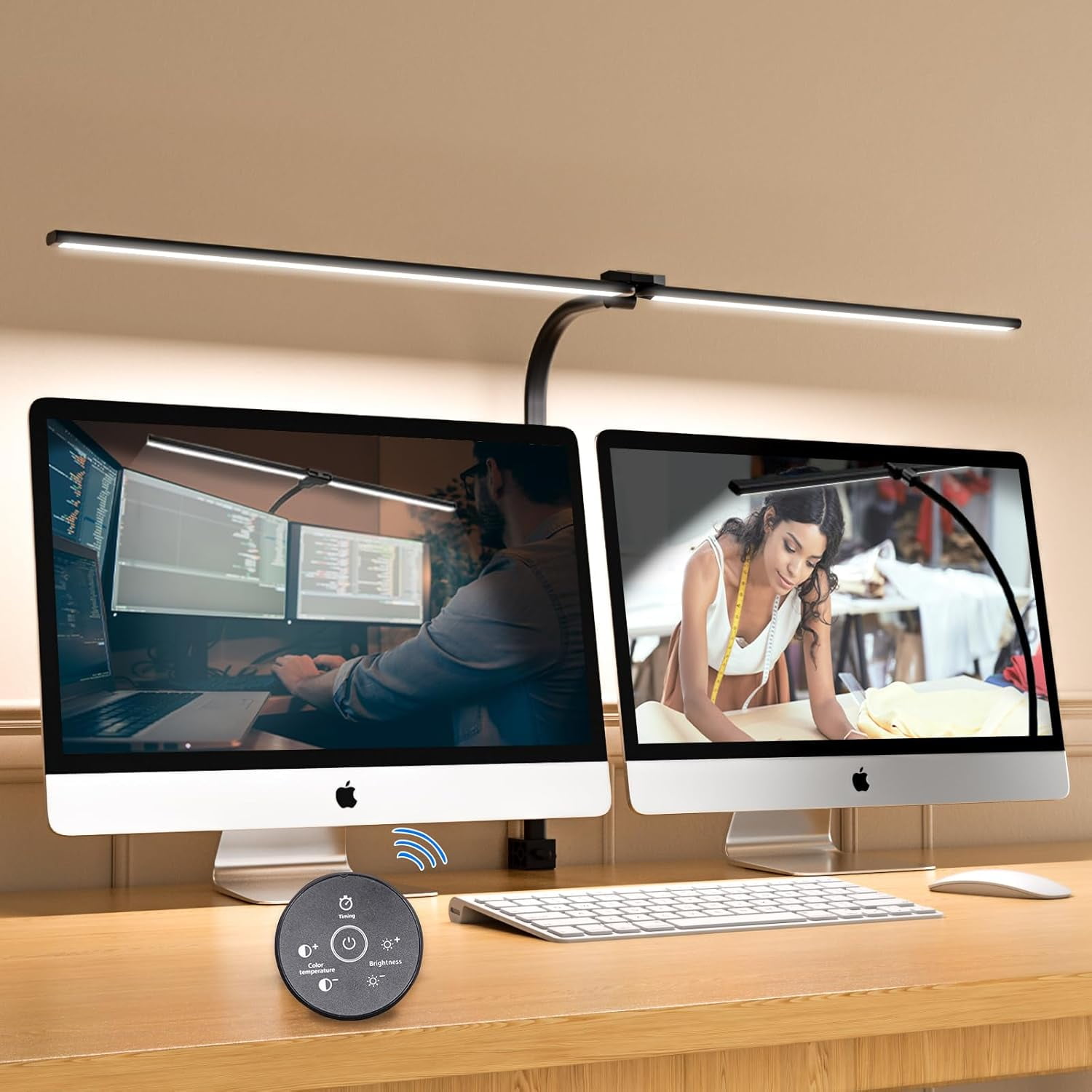 24W LED Desk Lamp for Home Office with Wireless Remote Control ...