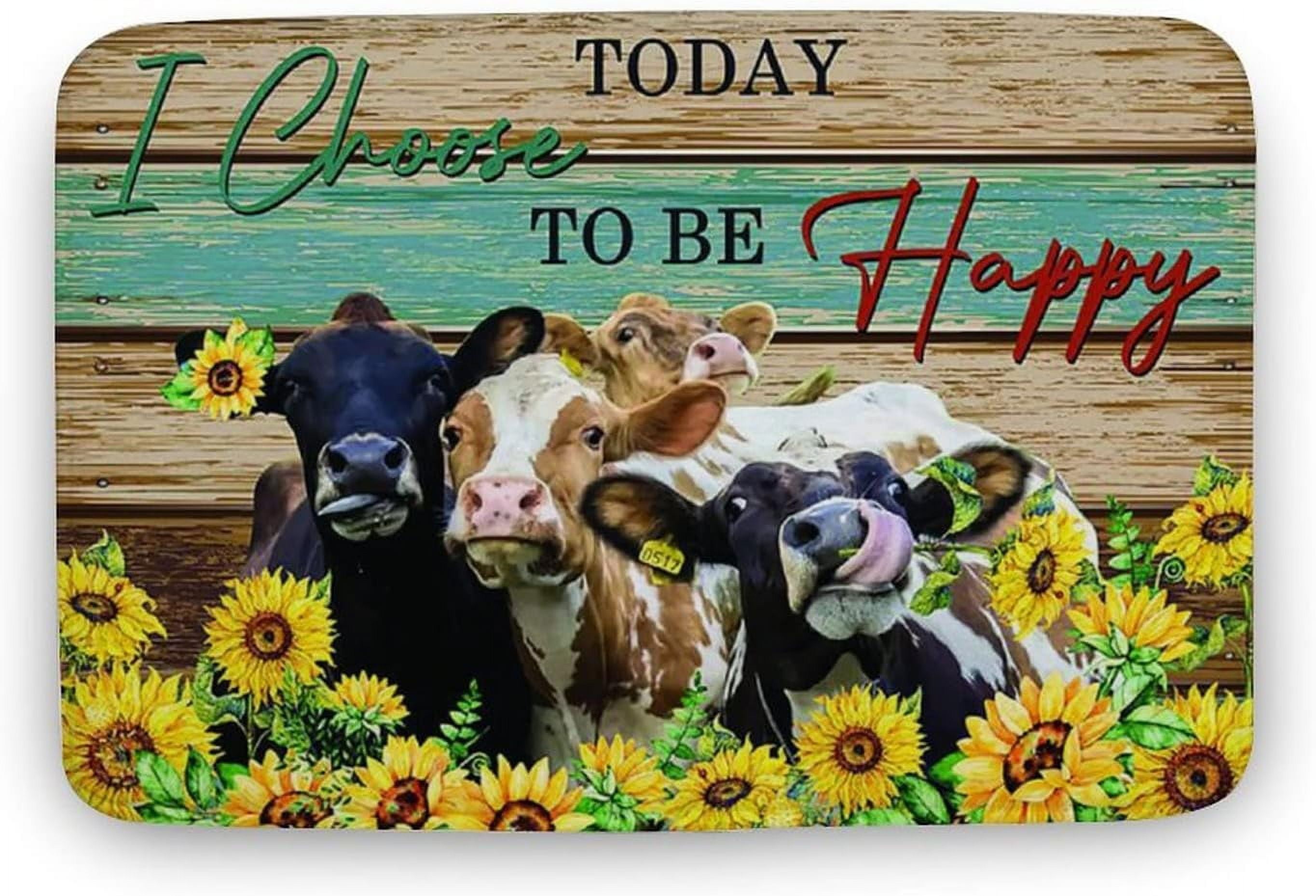 24X16 Inch Cow Farm Doormat, Farmhouse Doormat, Animal Farm - Doormat ...