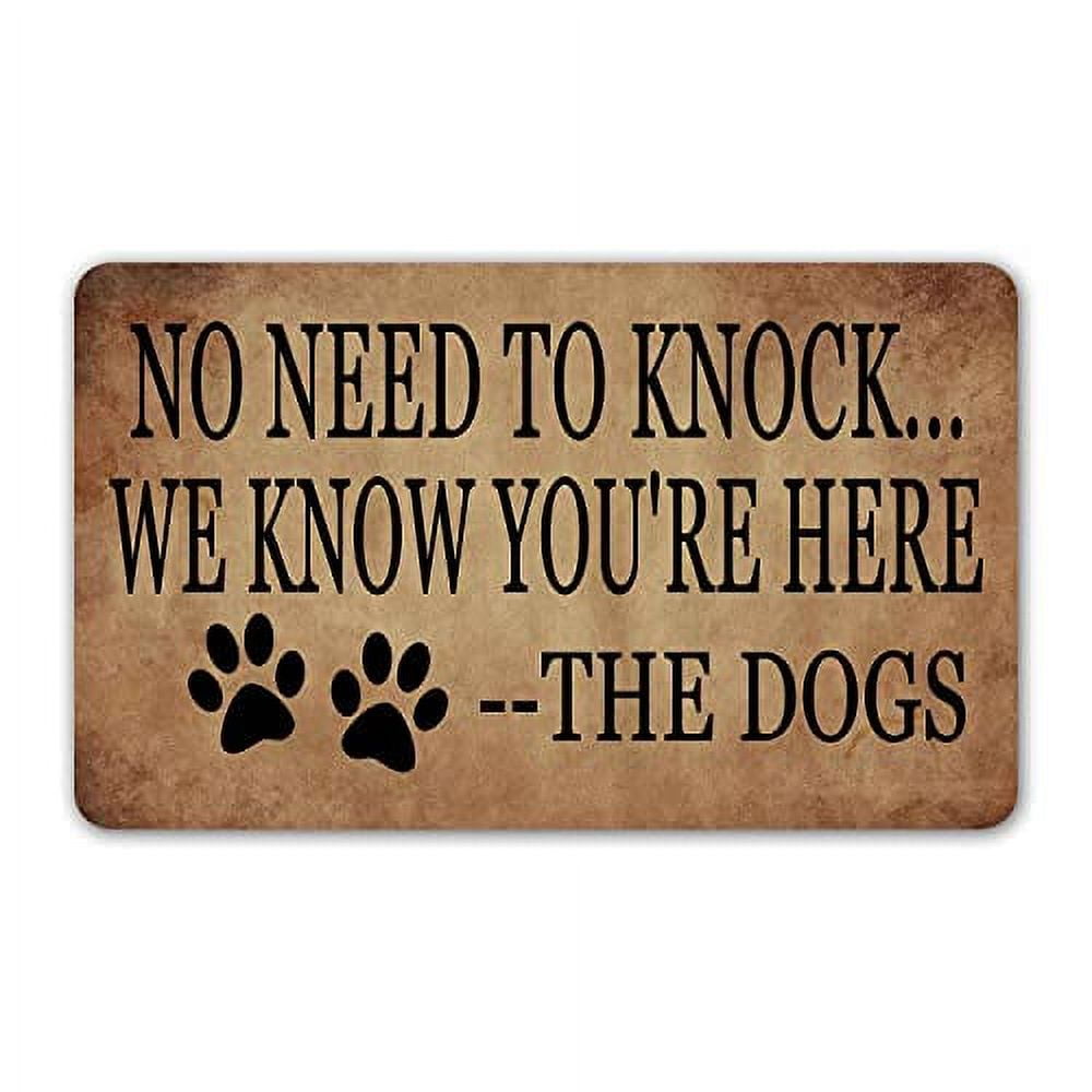 24X16 Inch Funny Welcome Doormat Indoor Entray Front Porch Welcome Mat with Rubber Back No Need ...
