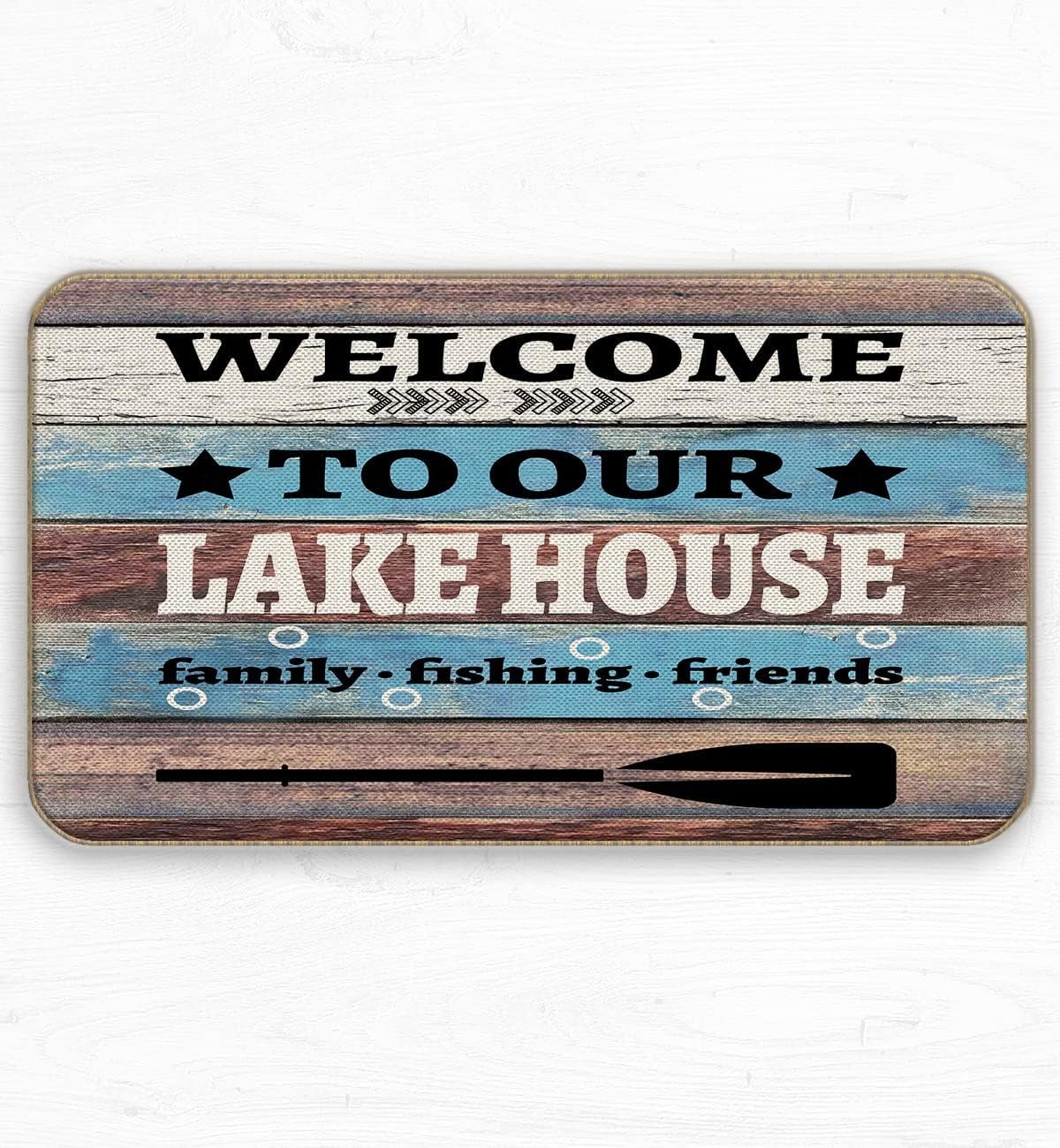 24X16 Inch Znzd Welcome to Our Lake House Funny Decorative Doormat ...