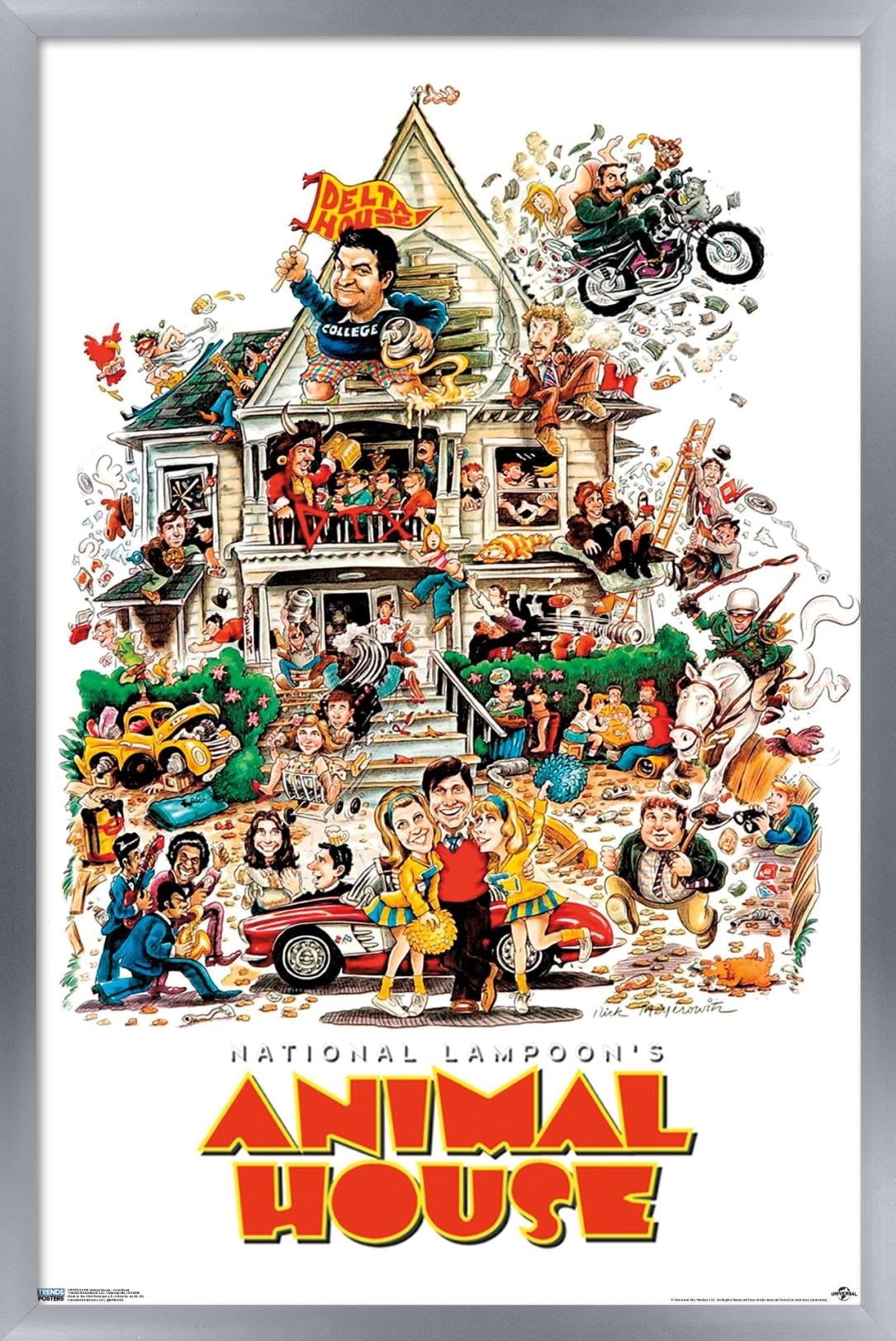 24X36 Animal House - One Sheet Wall Poster, 24" x 36", Framed - Walmart.com