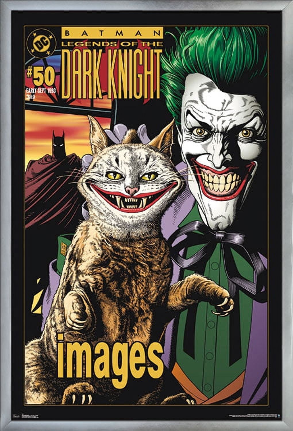 24X36 DC Comics - The Joker - Smile Wall Poster, 24" x 36", Framed ...