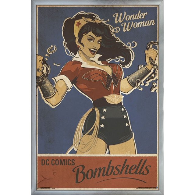 24X36 DC Comics - Wonder Woman - Bombshell Wall Poster, 24" x 36 ...