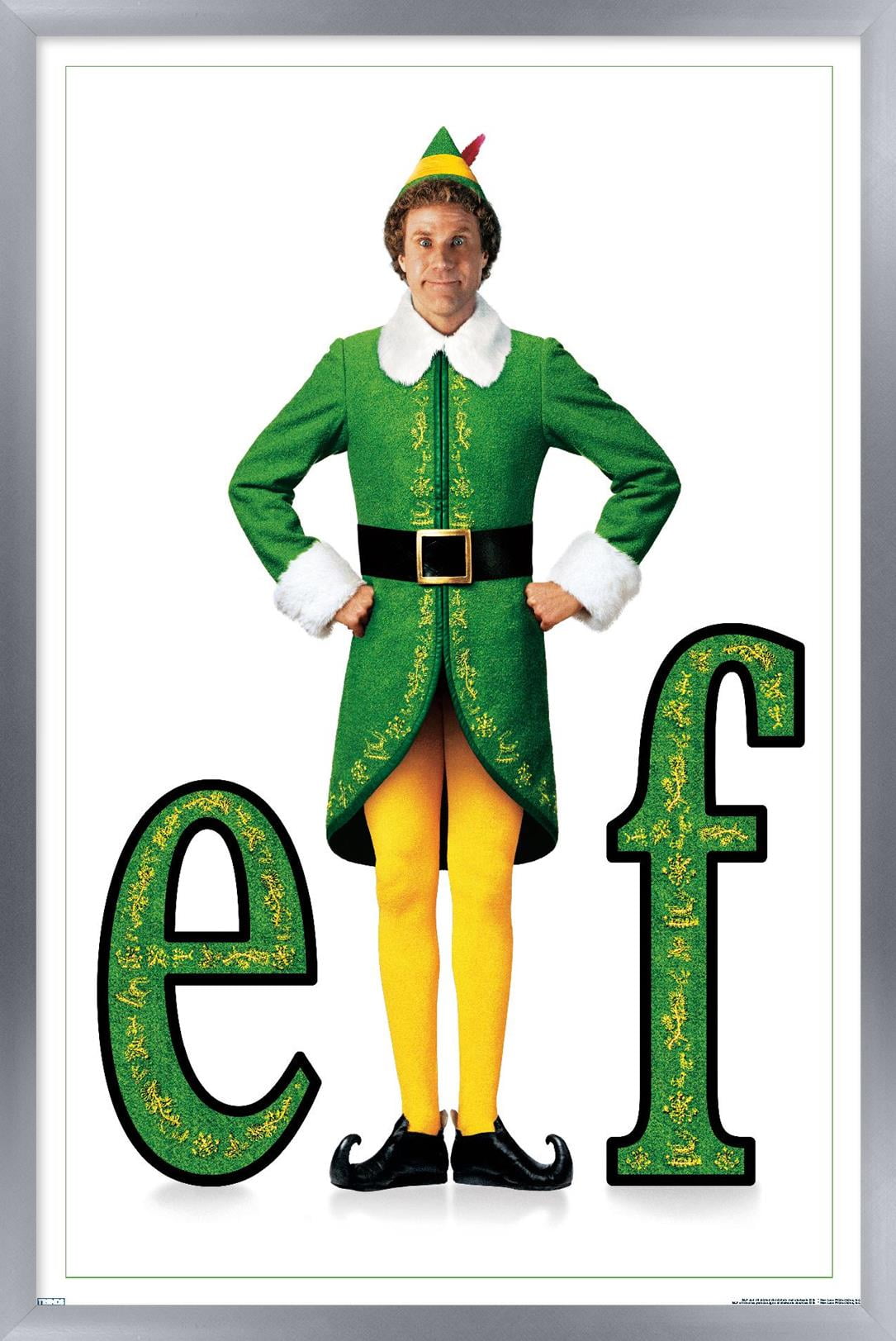 24X36 Elf - One Sheet Wall Poster, 24" x 36" Framed - Walmart.com