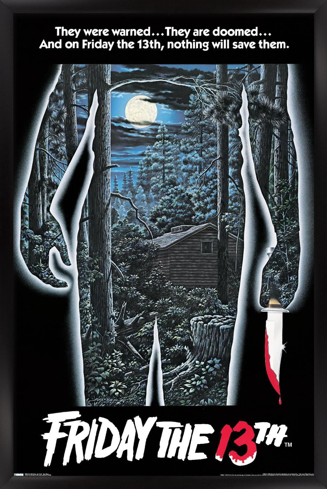 24X36 Friday The 13Th - One Sheet Wall Poster, 24" x 36" Framed ...