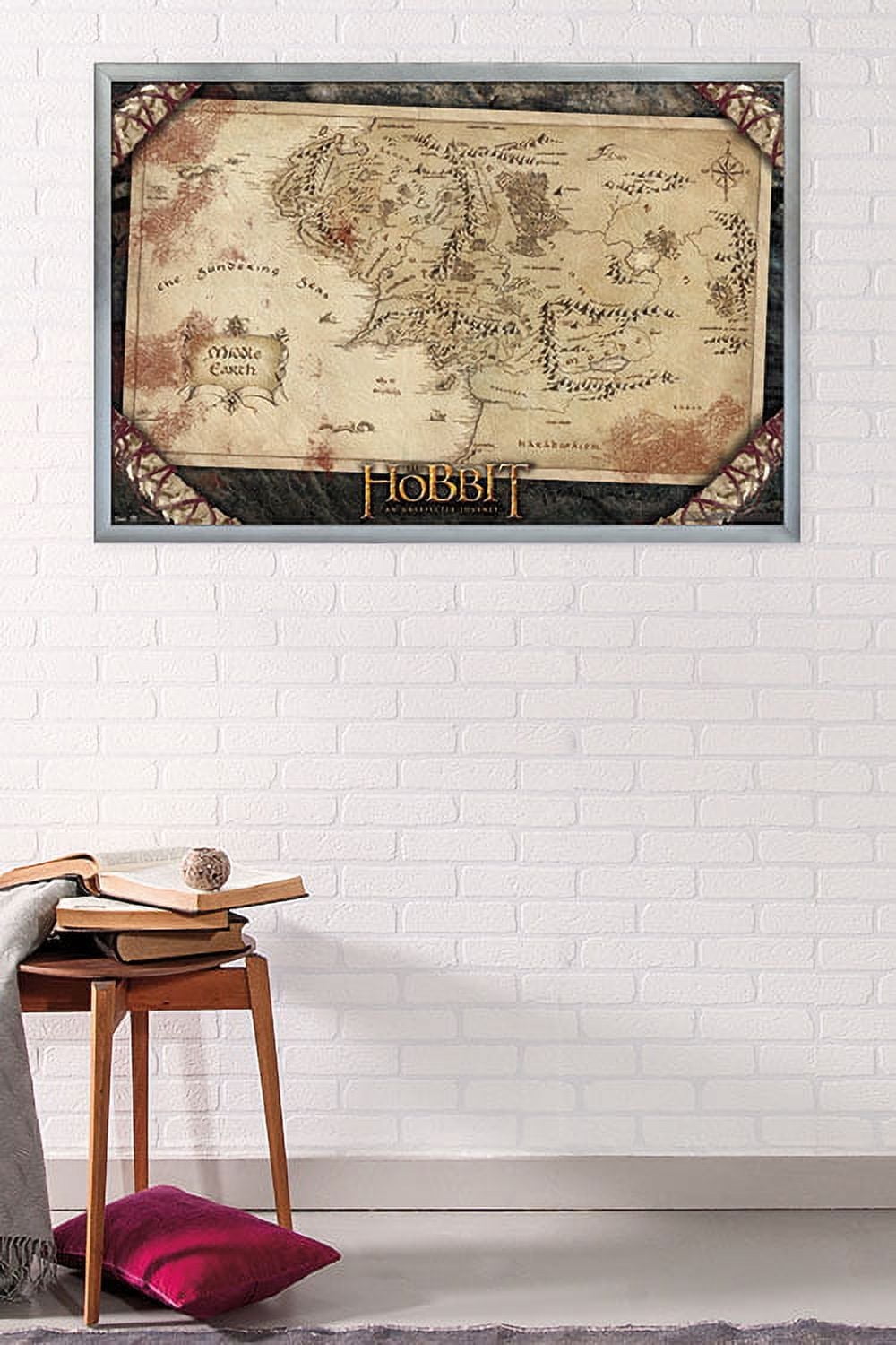 24X36 The Hobbit: An Unexpected Journey - Map Wall Poster, 24" x 36 ...