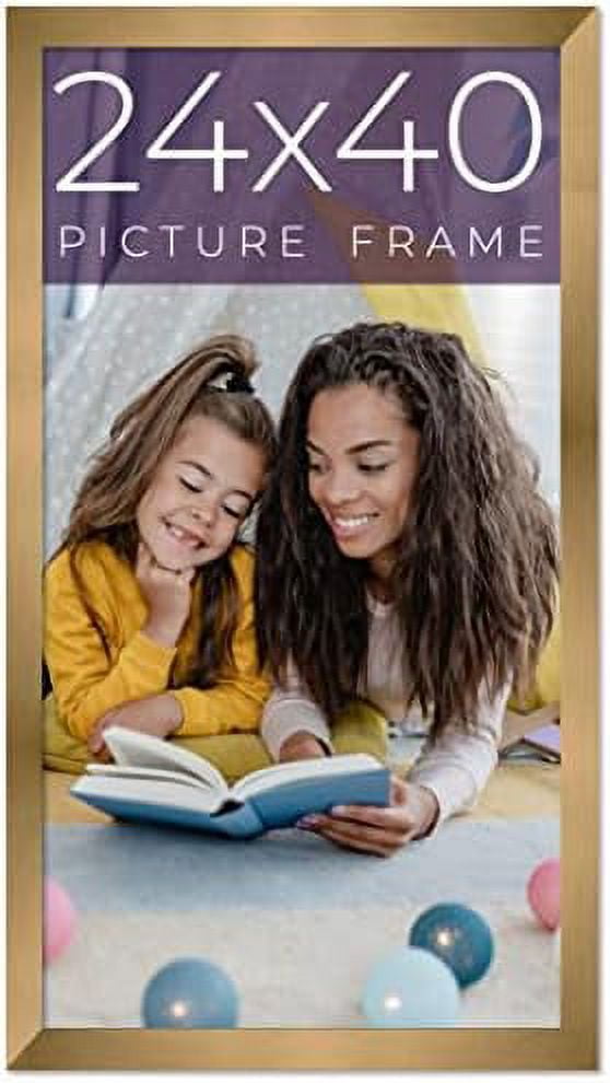 24X40 Bronze Real Wood Picture Frame Width 0.75 Inches | Interior Frame ...