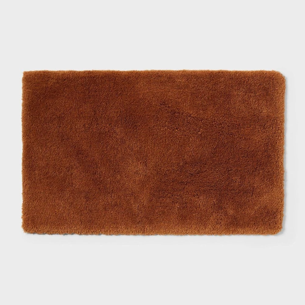 24X40 Spa Plush Bath Rug Caramel - Threshold - Walmart.com