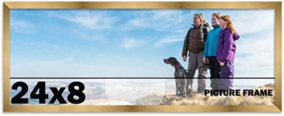 24X8 Frame Bronze Picture Frame - Modern Photo Frame Includes UV ...