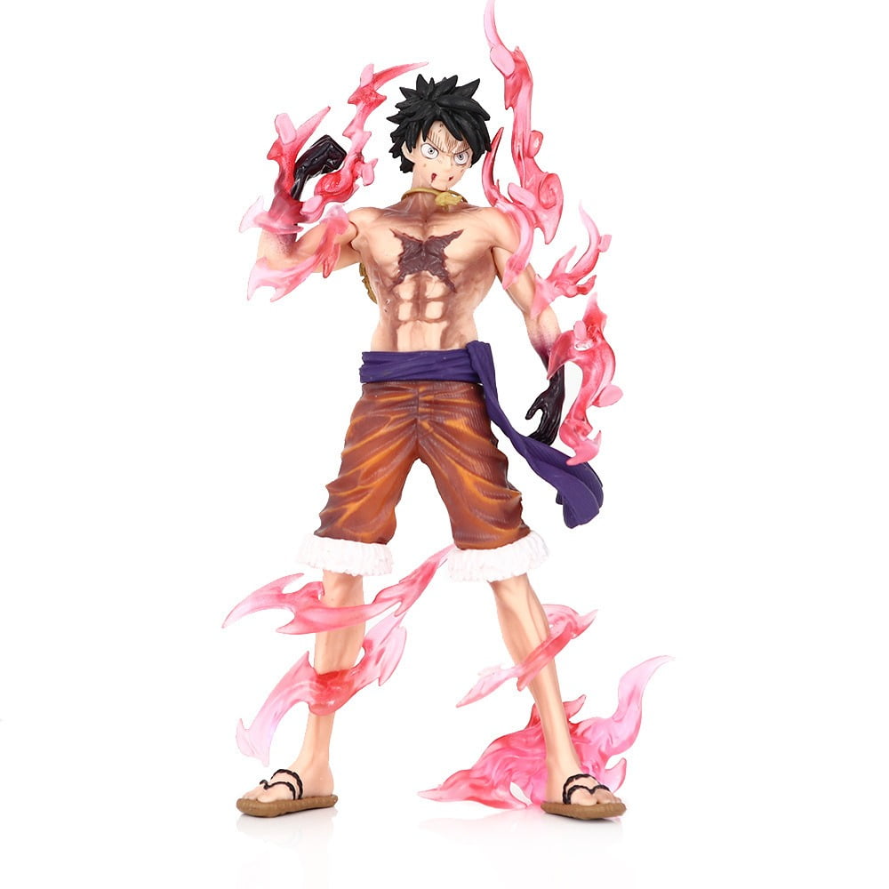 24cm One Piece Luffy Figures Monkey D. Luffy Flowing Cherry Action ...