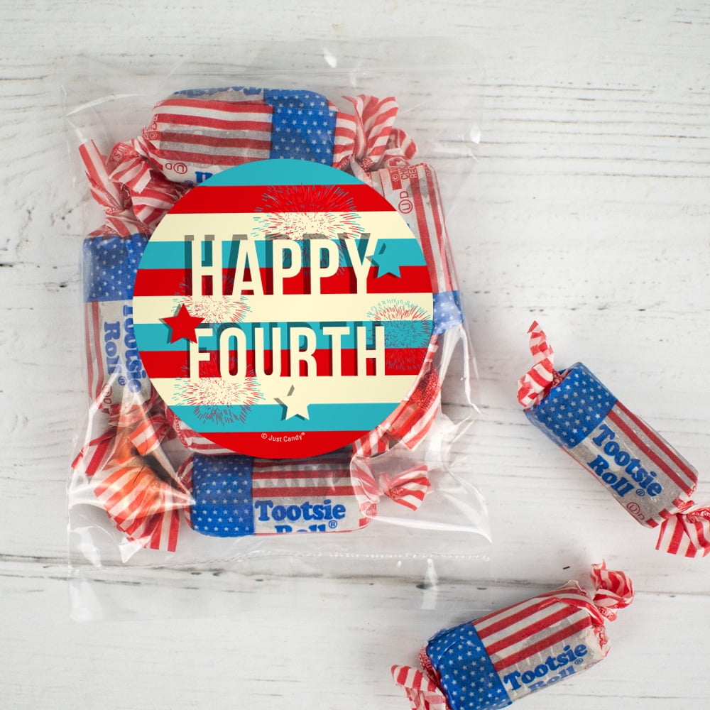 24ct 4th of July Party Favors Patriotic Candy Bags with Stars & Stripes ...