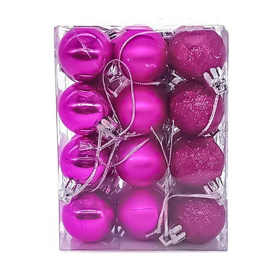 24ct Christmas Ball Ornaments, 1.57Inch Shatterproof Christmas Tree ...
