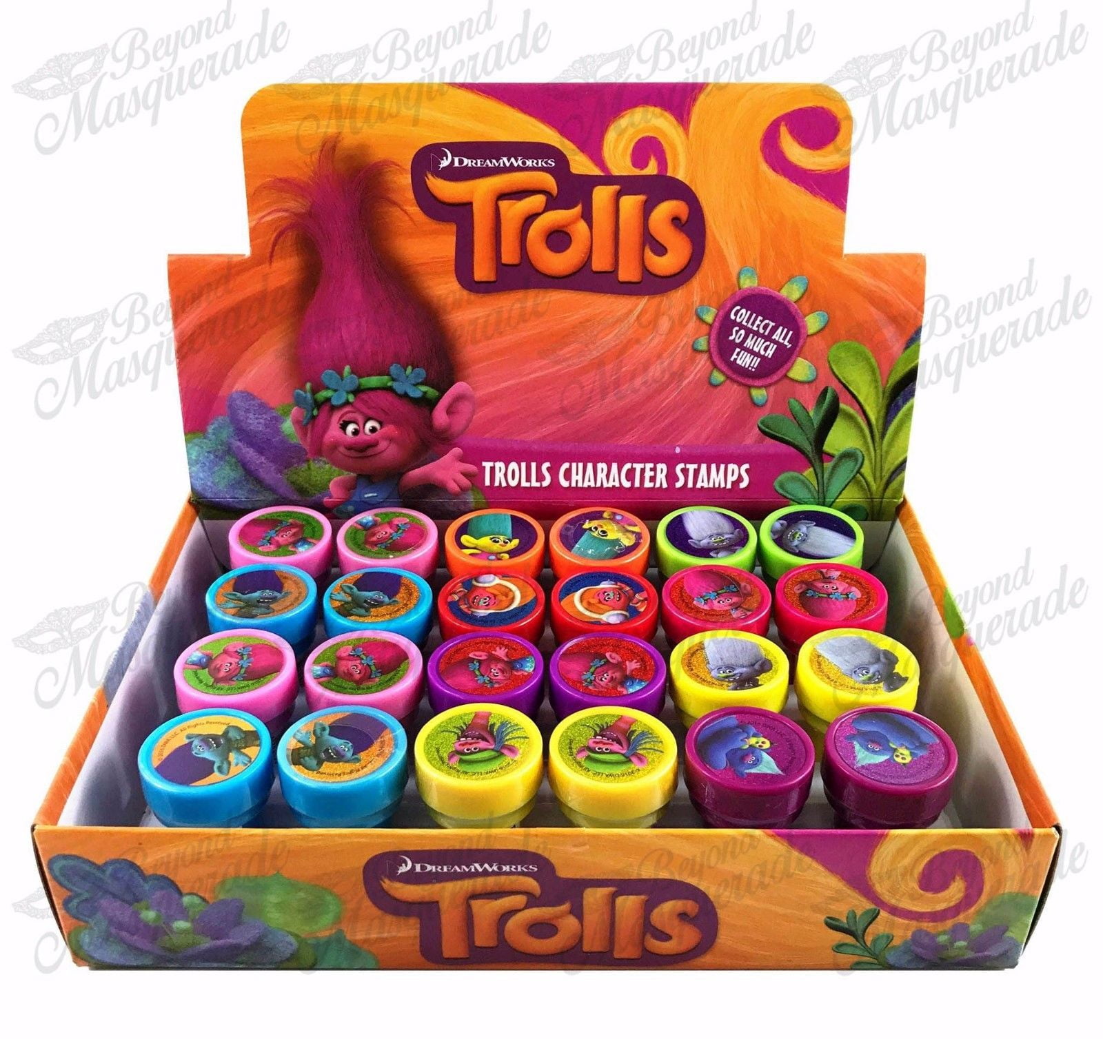 Dreamworks Trolls 24ct Licensed Stampers - Kids Theme Birthday Party ...