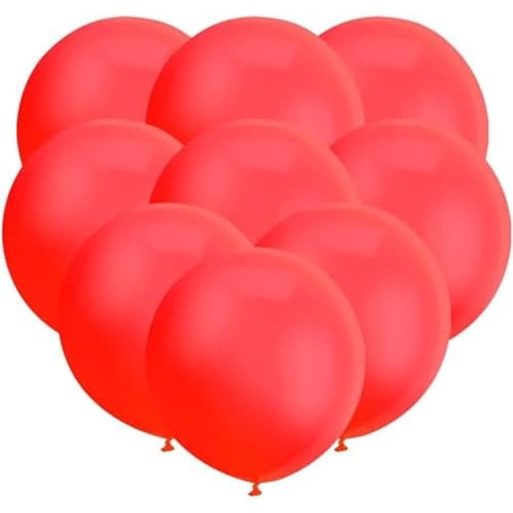 24ct/Pack Giant Red Balloons - 18 Inch Latex Thick Balloons for ...
