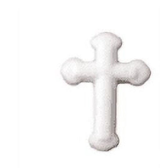 24ct White Small Cross 1 1/4"" Edible Sugar Decoration Toppers for ...