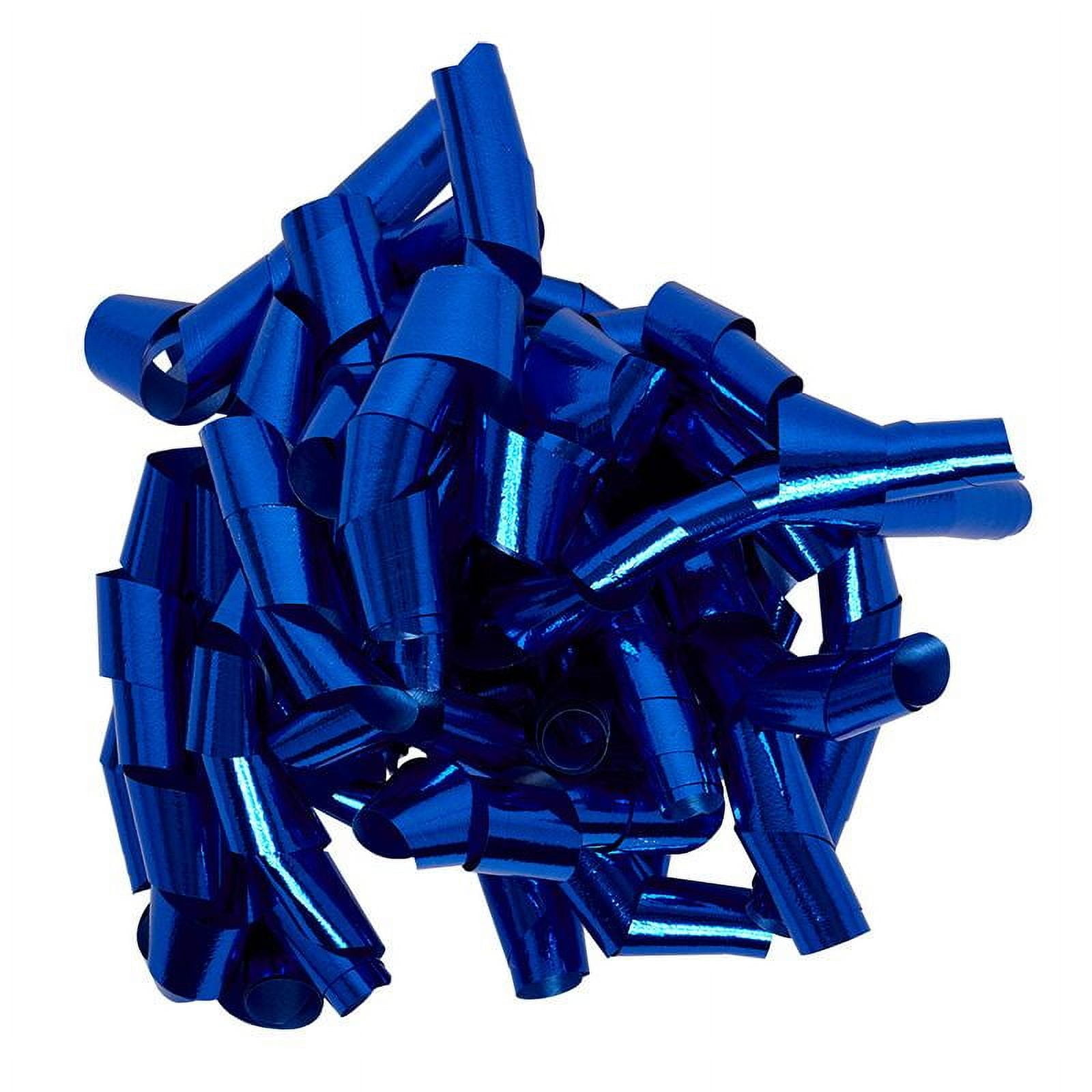 24ea - 3" Royal Embossed Wide Metallic Curly Bow by Paper Mart ...