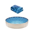 24ft Round Above Ground Pool Liner, Overlap Liner for Steel Pools, 48 ...