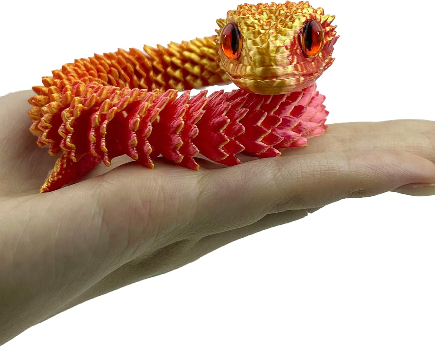 24in 3D Printed Snake Toys, Flexible 3D Printed Animal, Eco-Friendly ...