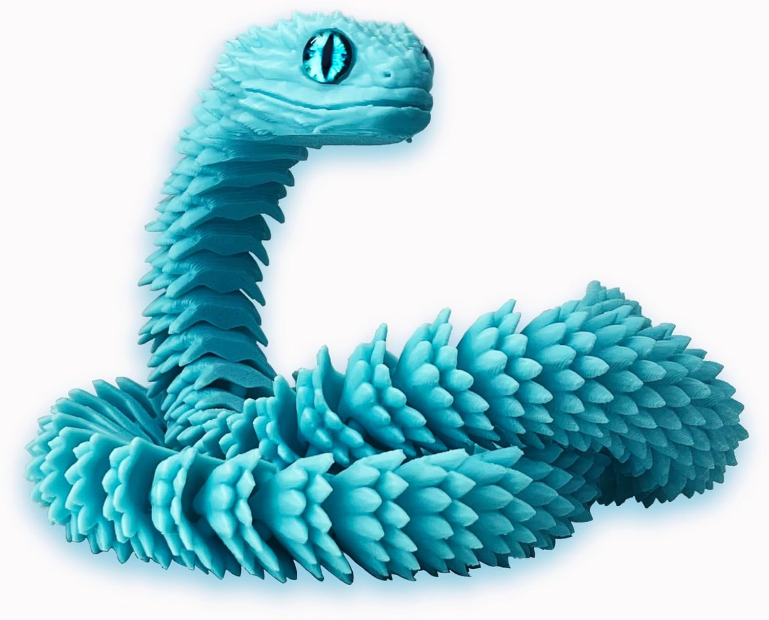 24in 3D Printed Snake Toys, Flexible 3D Printed Animal, Eco-Friendly ...