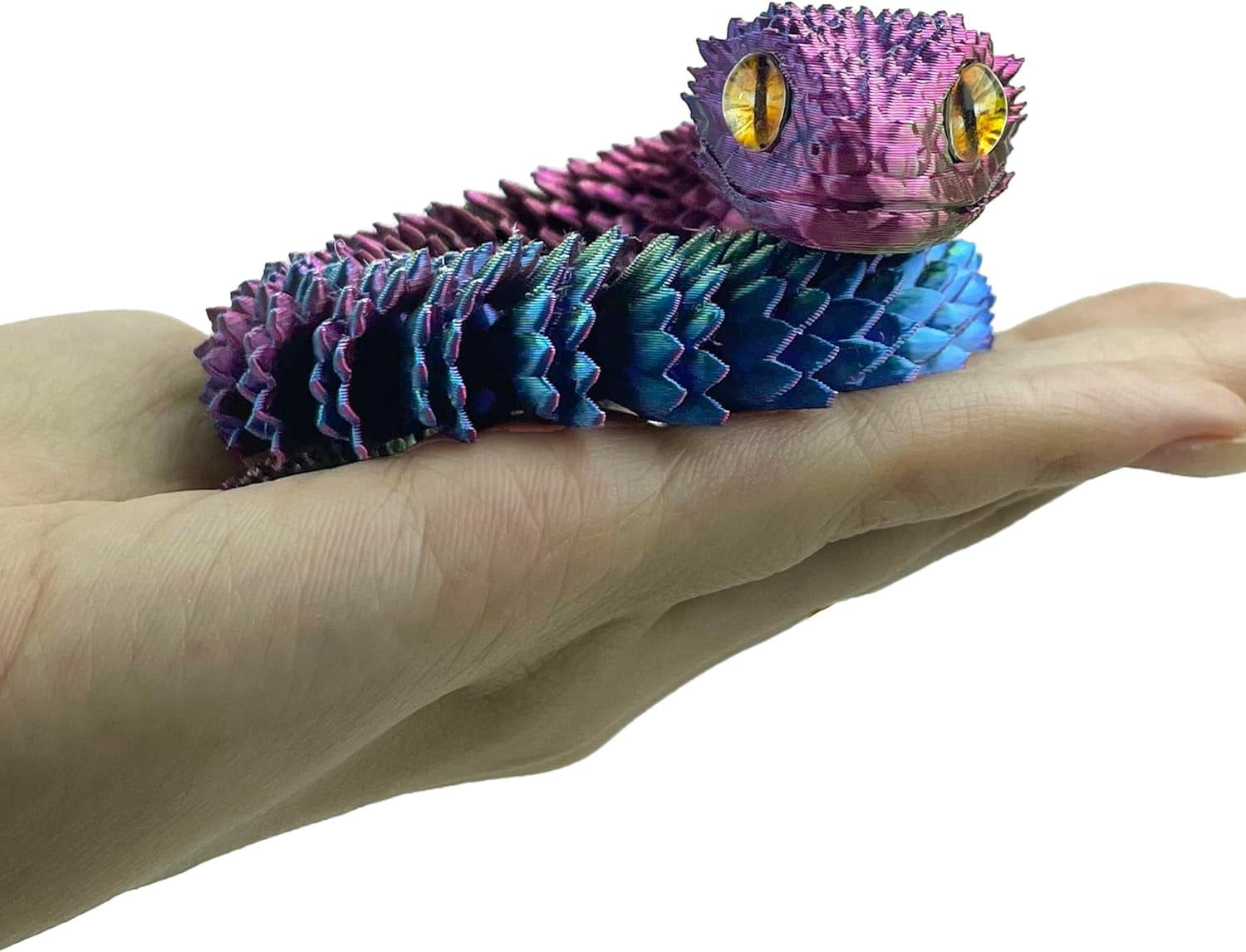 24in 3D Printed Snake Toys, Flexible 3D Printed Animal, Fidget ADHD ...