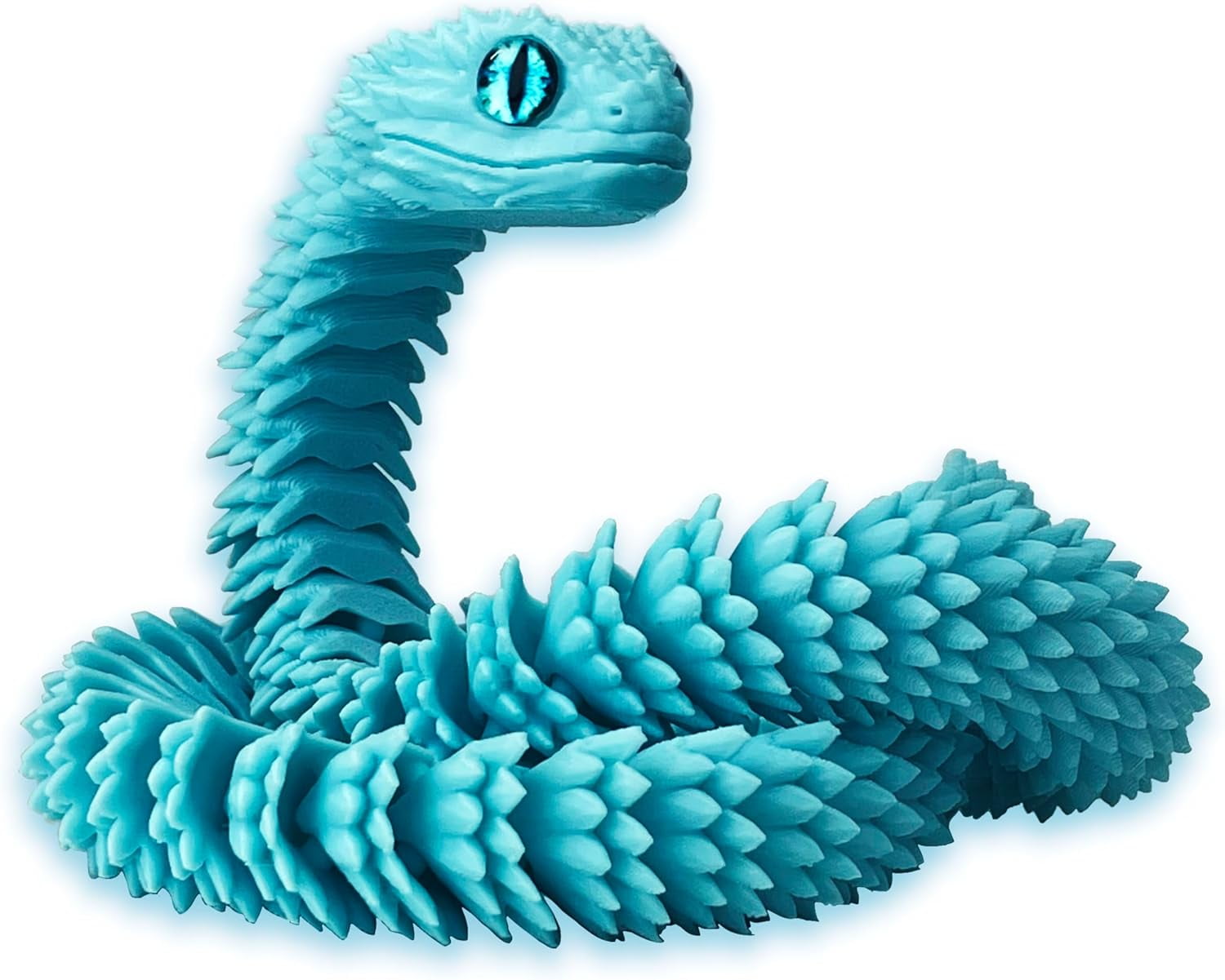 24in 3D Printed Snake Toys, Flexible 3D Printed Animal, Fidget ADHD ...