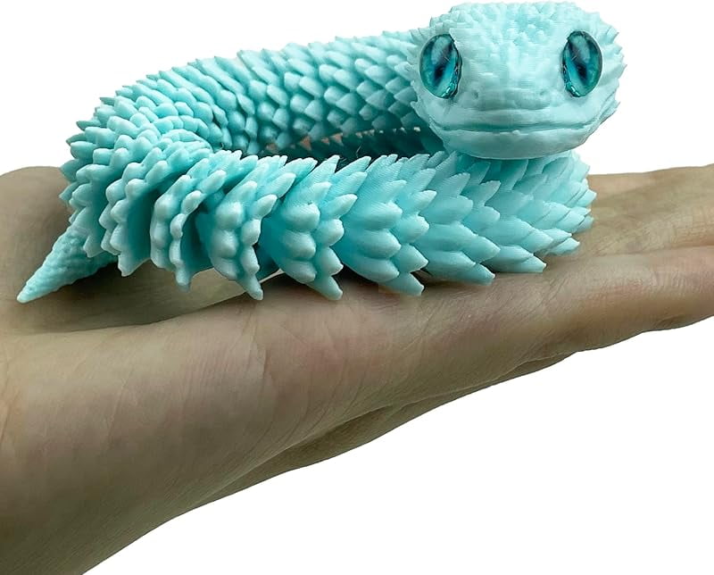 24in 3D Printed Snake Toys, Flexible 3D Printed Animal, Fidget ADHD ...