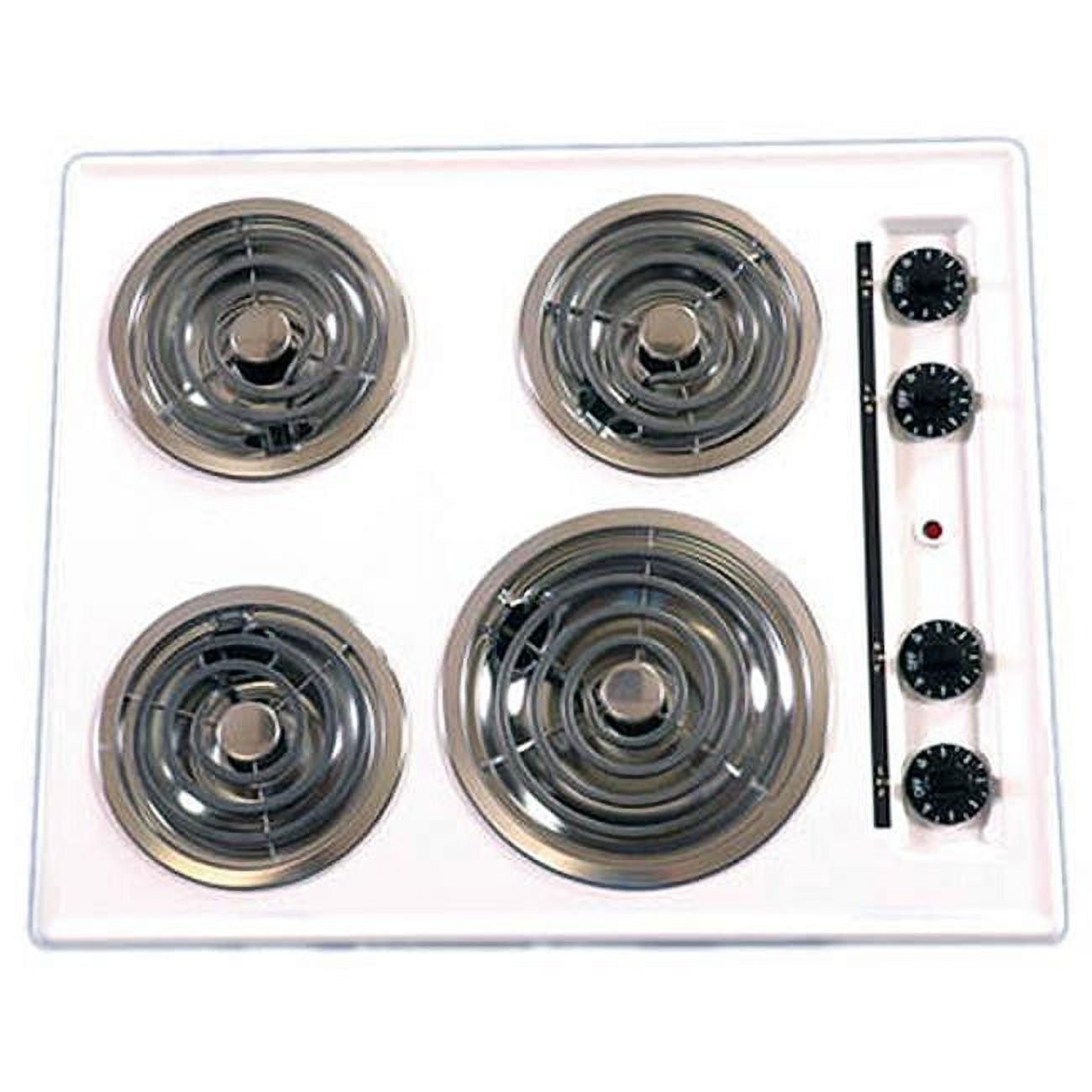 24in Electric Cooktop Coil Top - White - Walmart.com