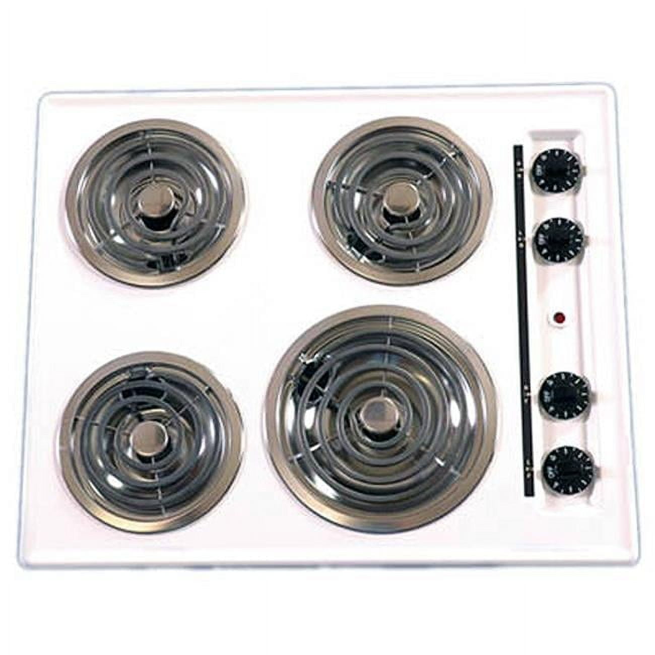 24in Electric Cooktop Coil Top - White - Walmart.com