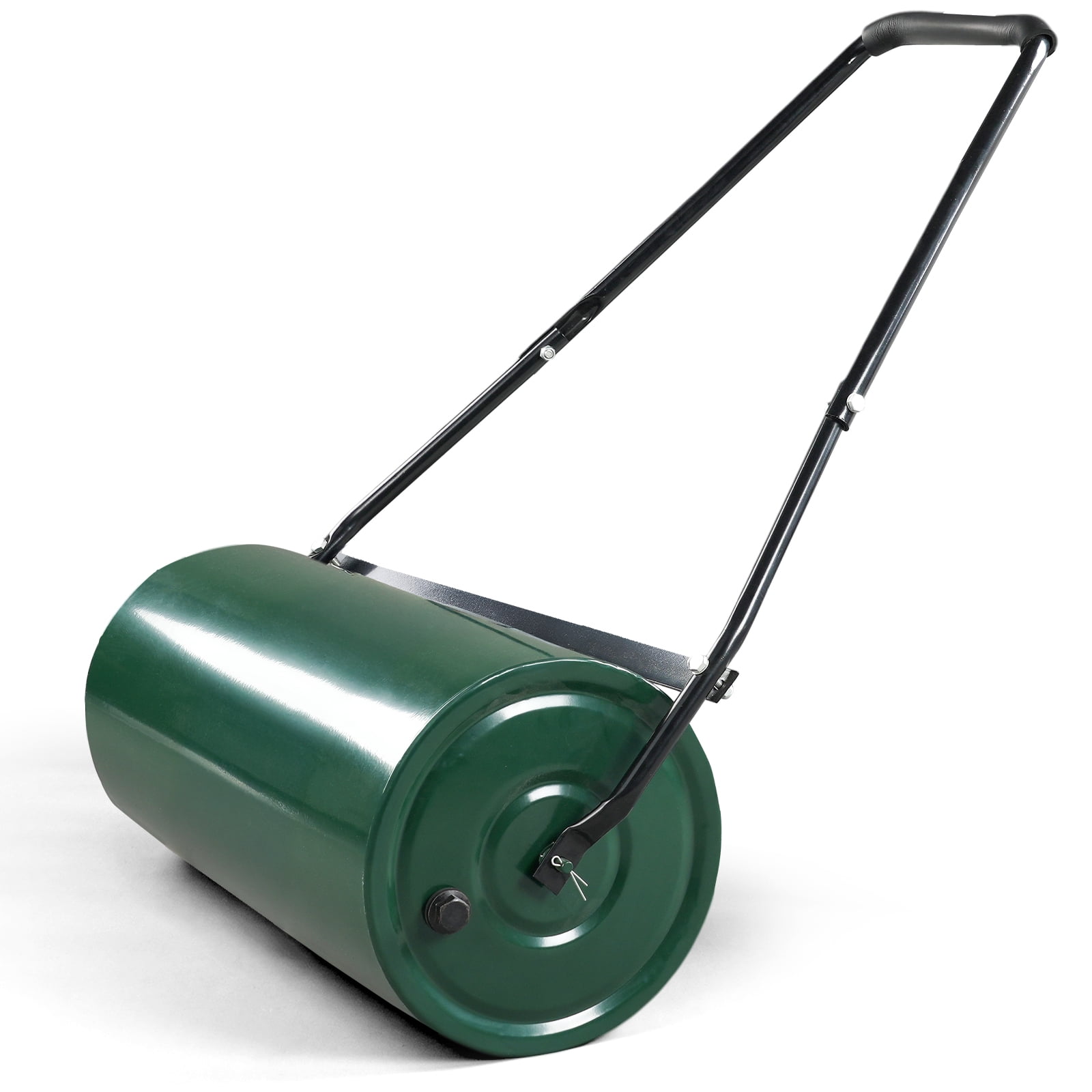 24in Heavy Duty Steel Lawn Roller - Fillable Garden Yard Roller with U ...