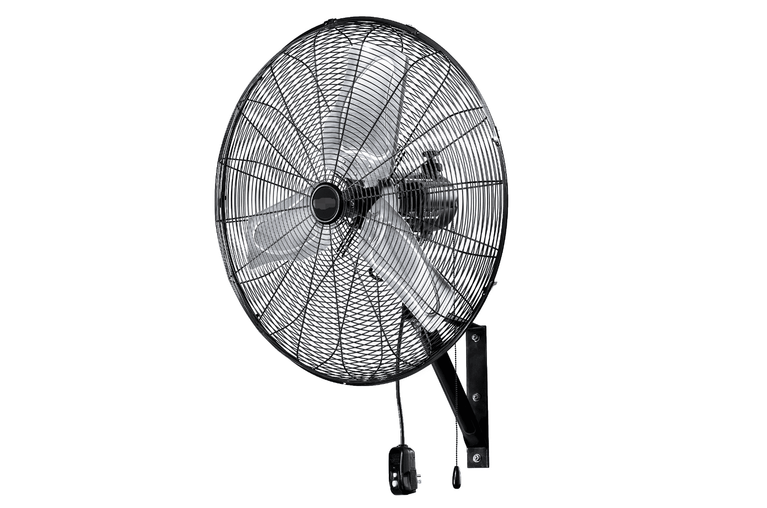 24in. Indoor and Outdoor Use High Velocity Wall Fan with Oscillation ...