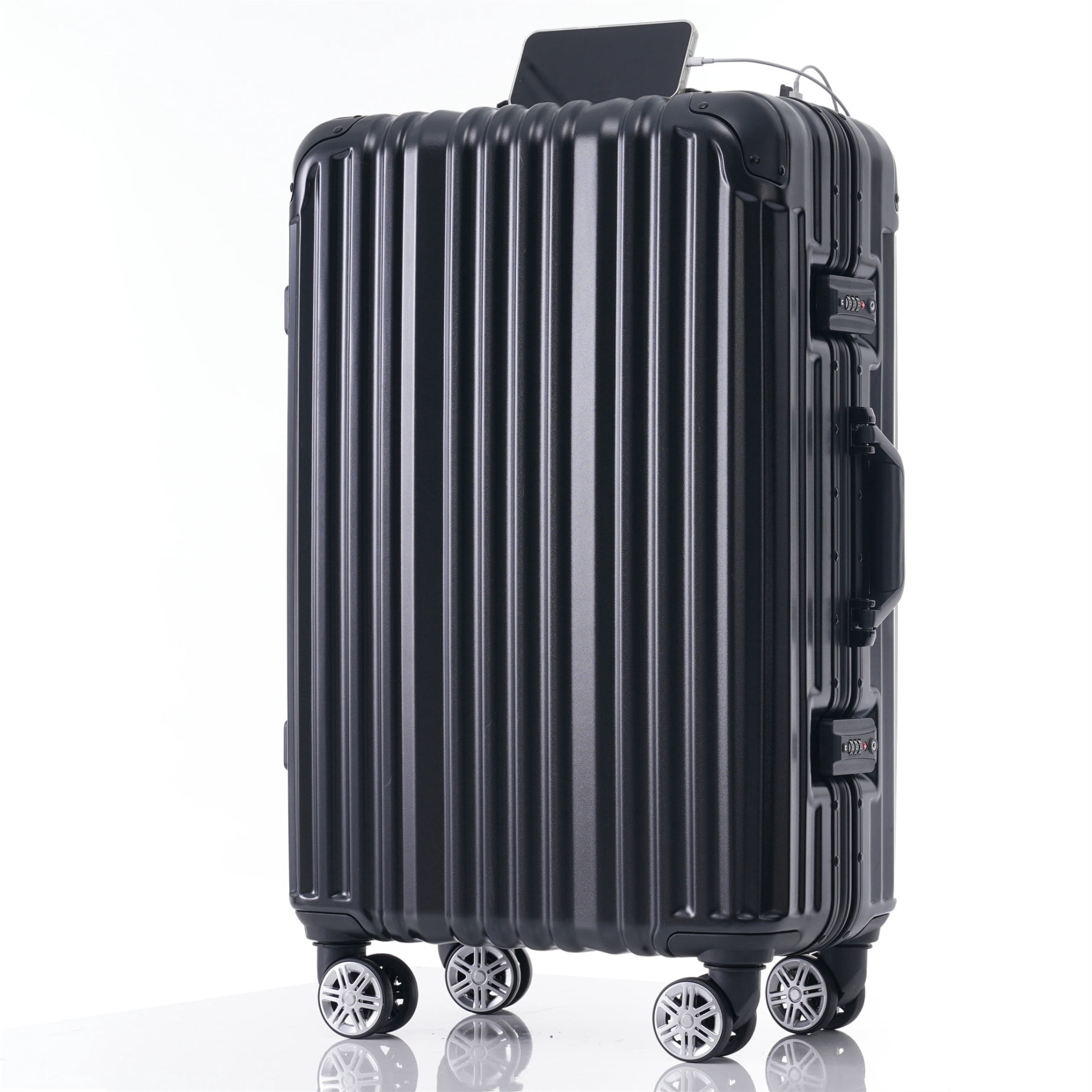 24in Luggage, Hardside Expandable Suitcase with Spinner Wheels and TSA ...