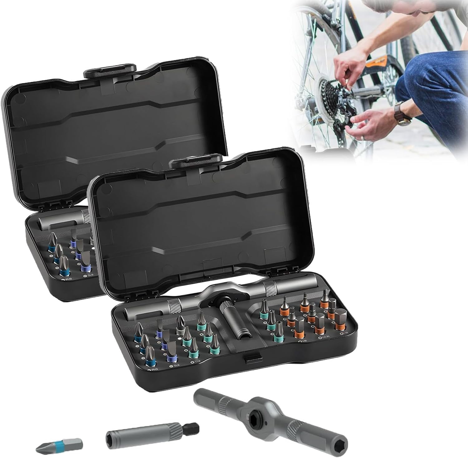 24in1 Multifunction Ratchet Screwdriver Set, Outdoor Fun 24 In 1 ...