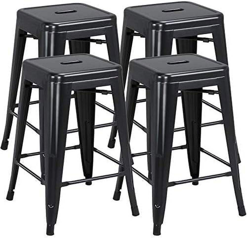 24inch Metal stools Industrial Vintage Counter Height Kitchen High ...