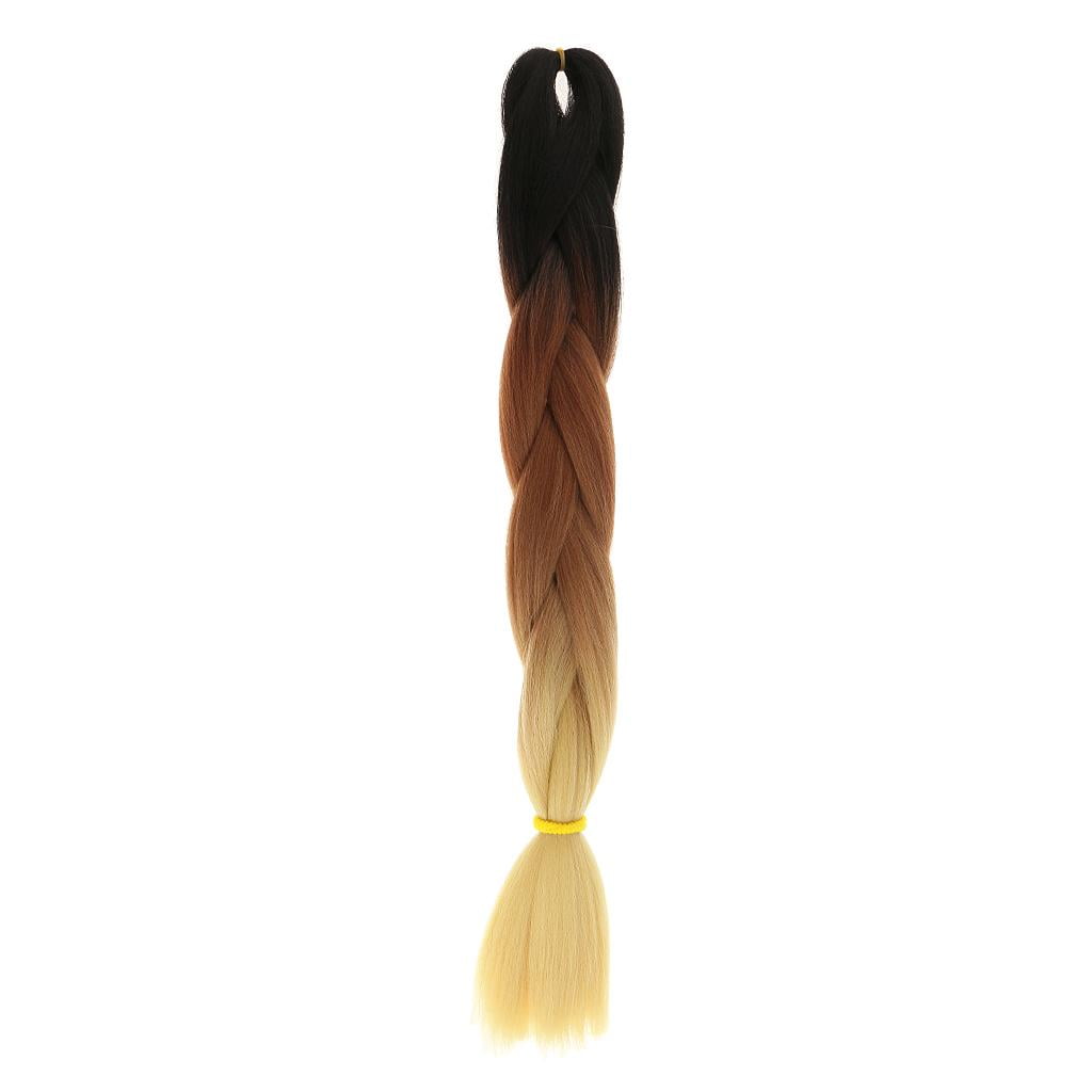 24inch Ombre Super Soft Jumbo Twist Braids Fiber Hair Extensions black ...