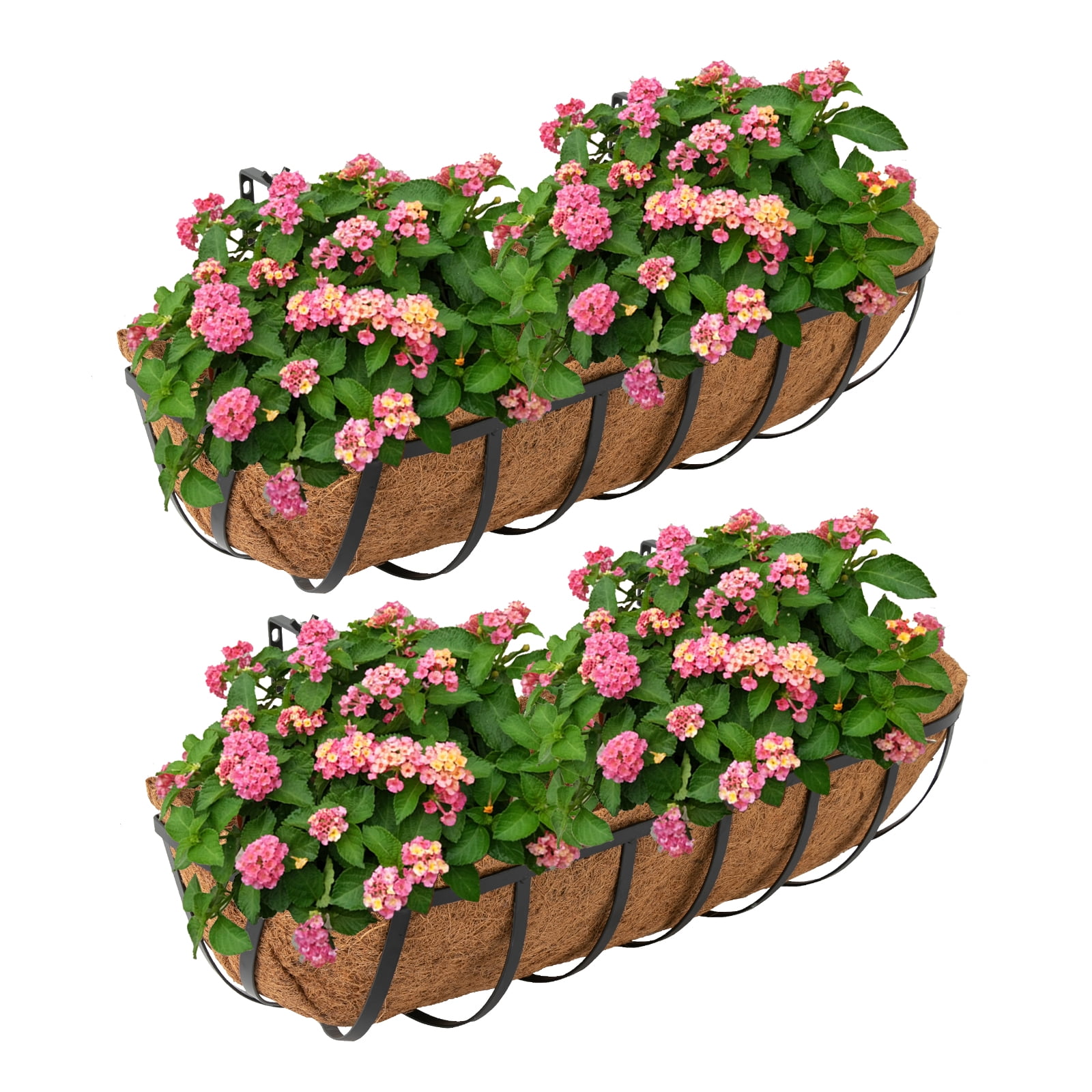24inch Railing Planter Boxes, Deck Railing Planter Boxes, Metal Hanging ...