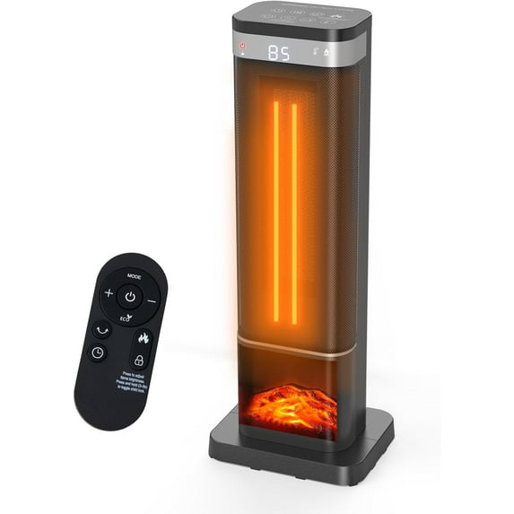 24inch Space Heaters for Indoor Use, Portable Heater with 3 Light ...