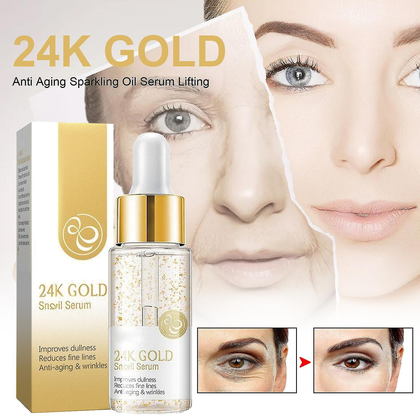 24k Gold Anti-aging Shiny Oil Essence, Facial Firming Skin, Anti ...