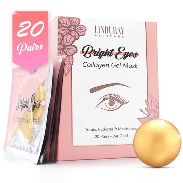 24k Gold Collagen Eye Pads Mask (Gold) BSL1 - Walmart.com